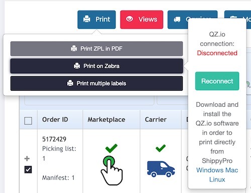 How to print your Shipping Labels in ZPL (legacy)