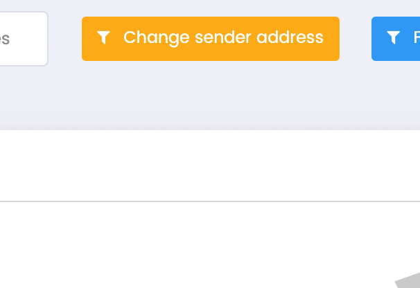 How to change Sender Address automatically for all your orders